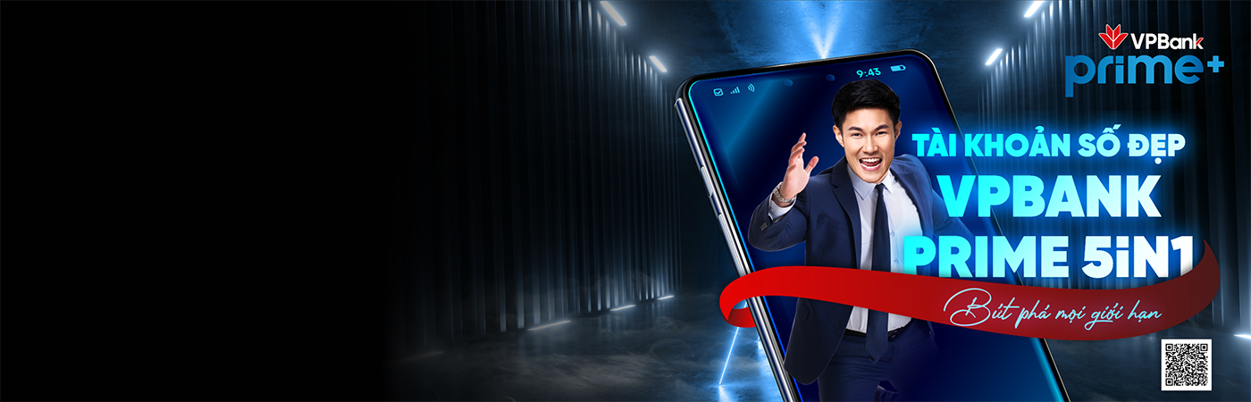 Gói Tài khoản số đẹp VPBank Prime 5in1 | VPBank