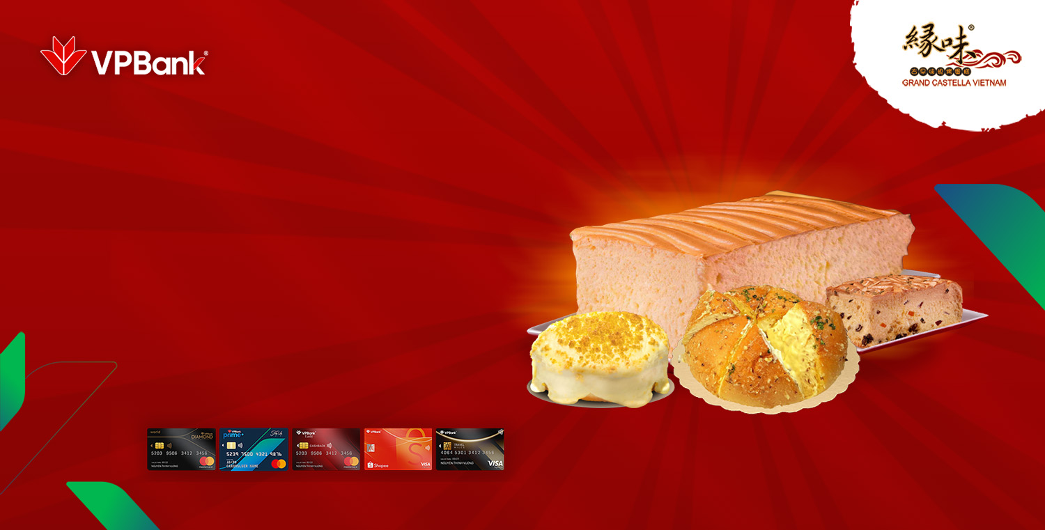 Grand Castella: Giảm 15% toàn bộ sản phẩm dành cho chủ thẻ VPBank