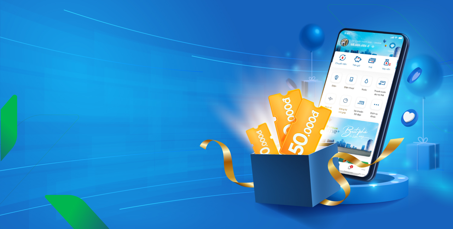 Tặng ngay eVoucher trị giá 50.000 đồng dành riêng đến Hội viên VPBank ...